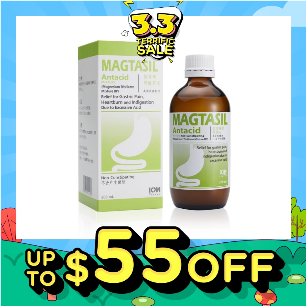 ICM PHARMA Magtasil Antacid Mixture 200ml | Digestive Care | Watsons ...