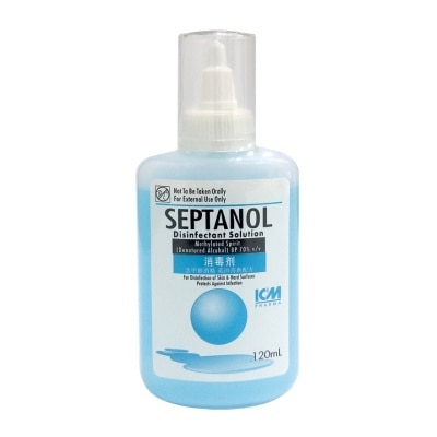 ICM PHARMA Septanol Disinfectant Solution 120ml | First Aid | Watsons ...