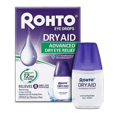 ROHTO EYE DROPS Eye Drops Dry Aid (Sterile + Advanced Dry Eye Relief ...