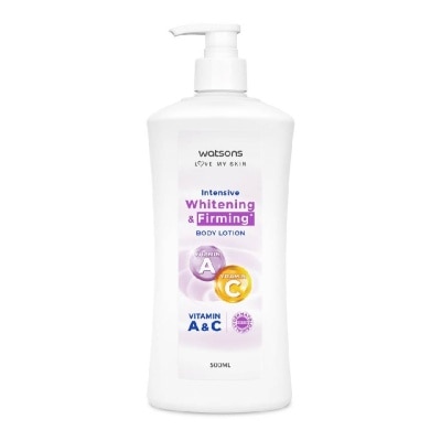 WATSONS Intensive Whitening & Firming Body Lotion (Vitamin A & C) 500ml ...