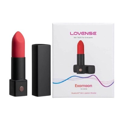 LOVENSE Exomoon Bluetooth App Controlled Secret Lipstick Bullet Vibrator 1s | Sexual Wellness ...