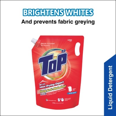 TOP Concentrated Liquid Detergent Super White Refill 1.6kg | Household ...