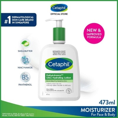 CETAPHIL DailyAdvance Ultra Hydrating Lotion 16oz | Body & Hand ...