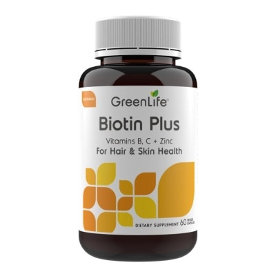 GREENLIFE Biotin Plus with Vitamin B, C + Zinc Capsules (For Hair ...