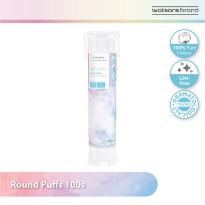 WATSONS Round Puffs (100% Pure Cotton) 100s | Personal Care | Watsons ...