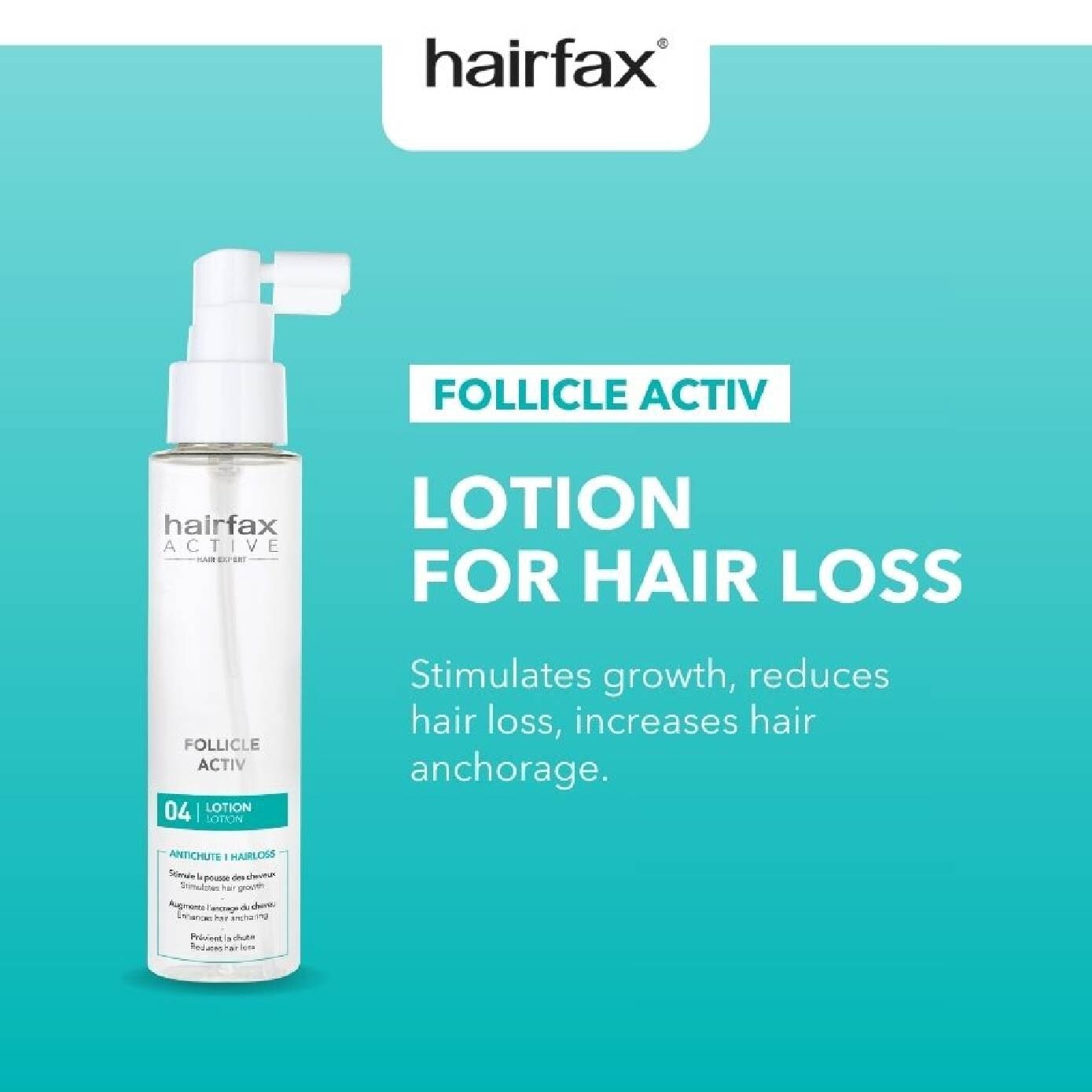 Hairfax Follicle Activ Hair Loss Lotion Stimulates Follicular Growth And For All Types Of Hair
