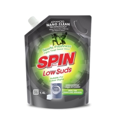 SPINMATIC Low Suds Laundry Liquid Detergent Refill (Sports Freshness) 1 ...