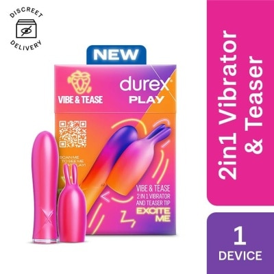 DUREX Play 2 In 1 Vibrator And Teaser Tip Toy 1s | Sexual Wellness | Watsons Singapore