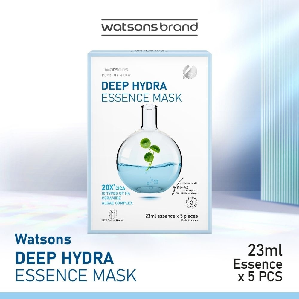 WATSONS Deep Hydra Essence Sheet Mask 23ml (With 10 Types Of Hyaluronic ...