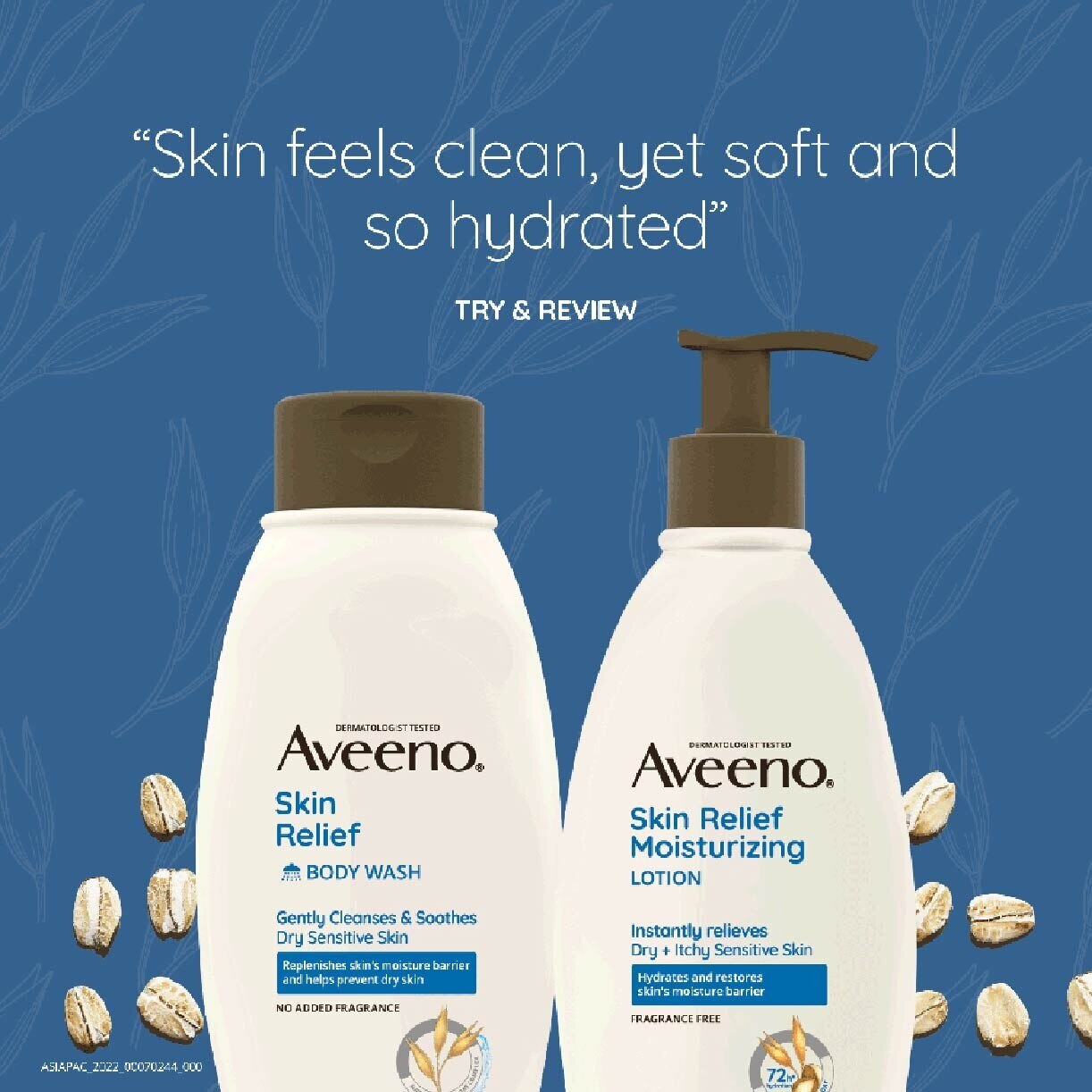 AVEENO Skin Relief Moisturizing Body Wash Fragrance Free Suitable For Very Dry To Itchy Skin And Gentle Enough For Sensitive Skin 1L Body Hand Watsons Singapore