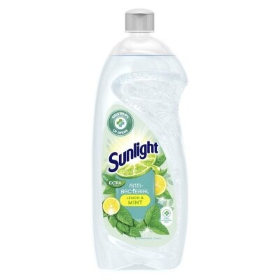 SUNLIGHT Extra Anti-Bacterial Dishwashing Liquid Lemon & Mint 800ml ...
