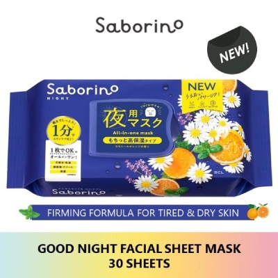 SABORINO Good Night Facial Sheet Mask 30s | Face | Watsons Singapore