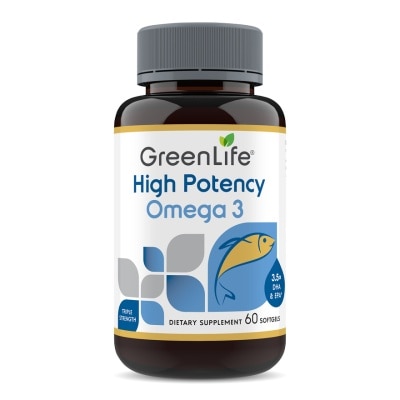 GREENLIFE High Potency Omega 3 Dietary Supplement Softgel (To Support ...