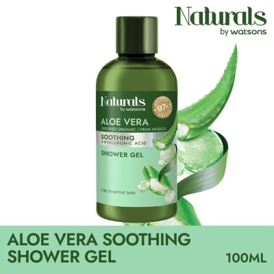NATURALS BY WATSONS Aloe Vera + Hyaluronic Acid Soothing Shower Gel ...