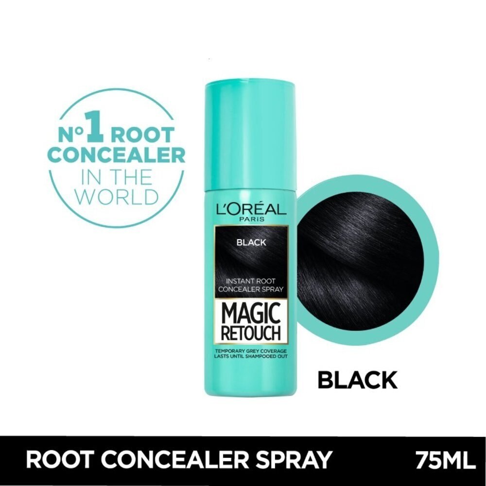 L OREAL PARIS EXCELLENCE Magic Retouch Black Cover Grey Roots in 3 Seconds No Ammonia Peroxides 75ml Hair Colour Watsons Singapore