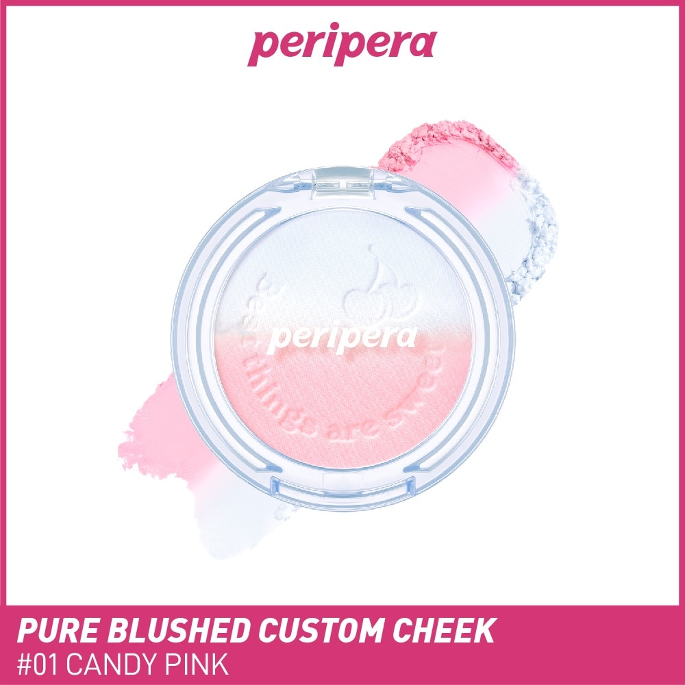 PERIPERA Pure Blushed Custom Cheek 001 Candy Pink (Soda Cafe) 4.2g ...