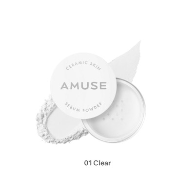 AMUSE Ceramic Skin Sebum Powder 01 Clear 5g | Face | Watsons Singapore