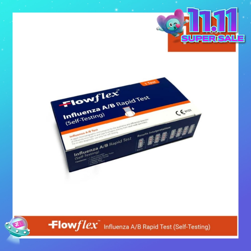 FLOWFLEX Influenza A/B Rapid Test Self-Testing 1s | Diagnostics ...