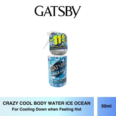 GATSBY Crazy Cool Body Water Ice Ocean Travel Size 50ml | Bulk/Carton ...
