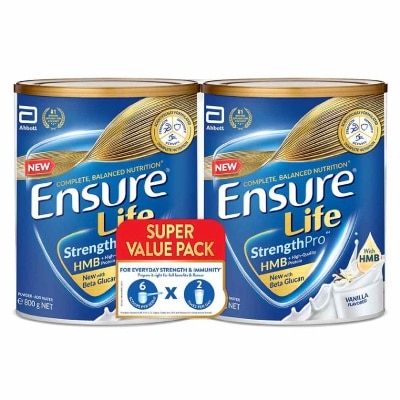 ENSURE Life Strength Pro Adult Nutrition Drink Powder Vanilla 800g x 2s | Health Foods & Drinks ...