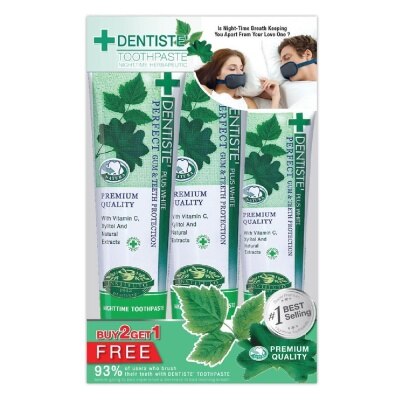 DENTISTE Plus White Nighttime Toothpaste Value Pack 100g x 2s 60g Oral Watsons Singapore