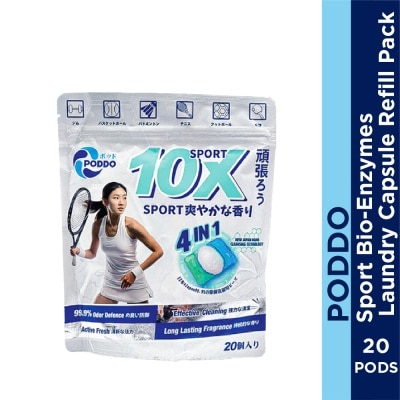 PODDO Sport Laundry Capsules Refill Pack 20s | Household | Watsons ...
