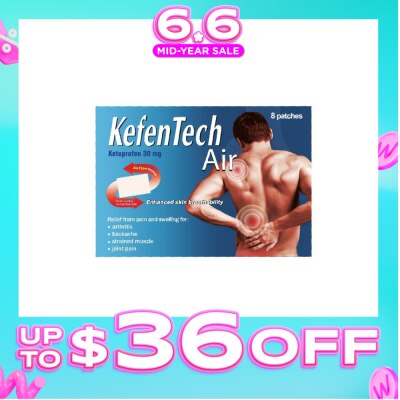 KEFENTECH Air Plaster 8S | Fever & Pain Relief | Watsons Singapore