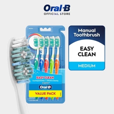 ORAL-B Complete Easy Clean Medium Toothbrush 5s | Oral | Watsons Singapore